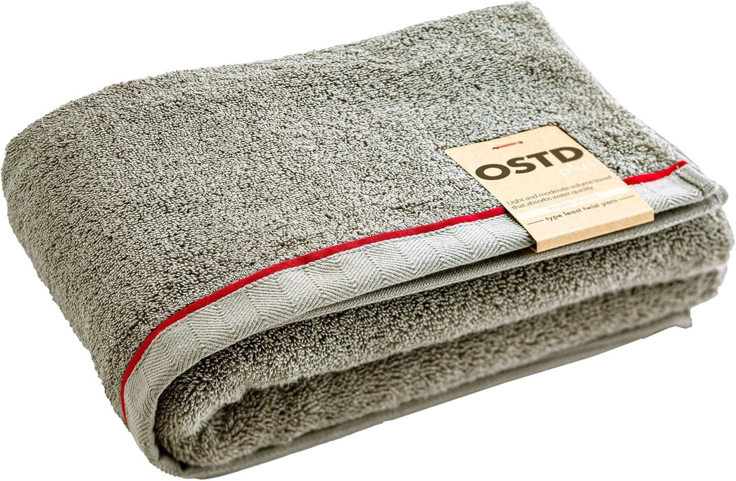 Amazon｜OSTDplus(オーエスティーディープラス) バスタオル 1枚 グレージュ 綿100 もこもこ グッドデザイン賞 mocomoco 約60×120cm くすみカラー 選べる8色 ...