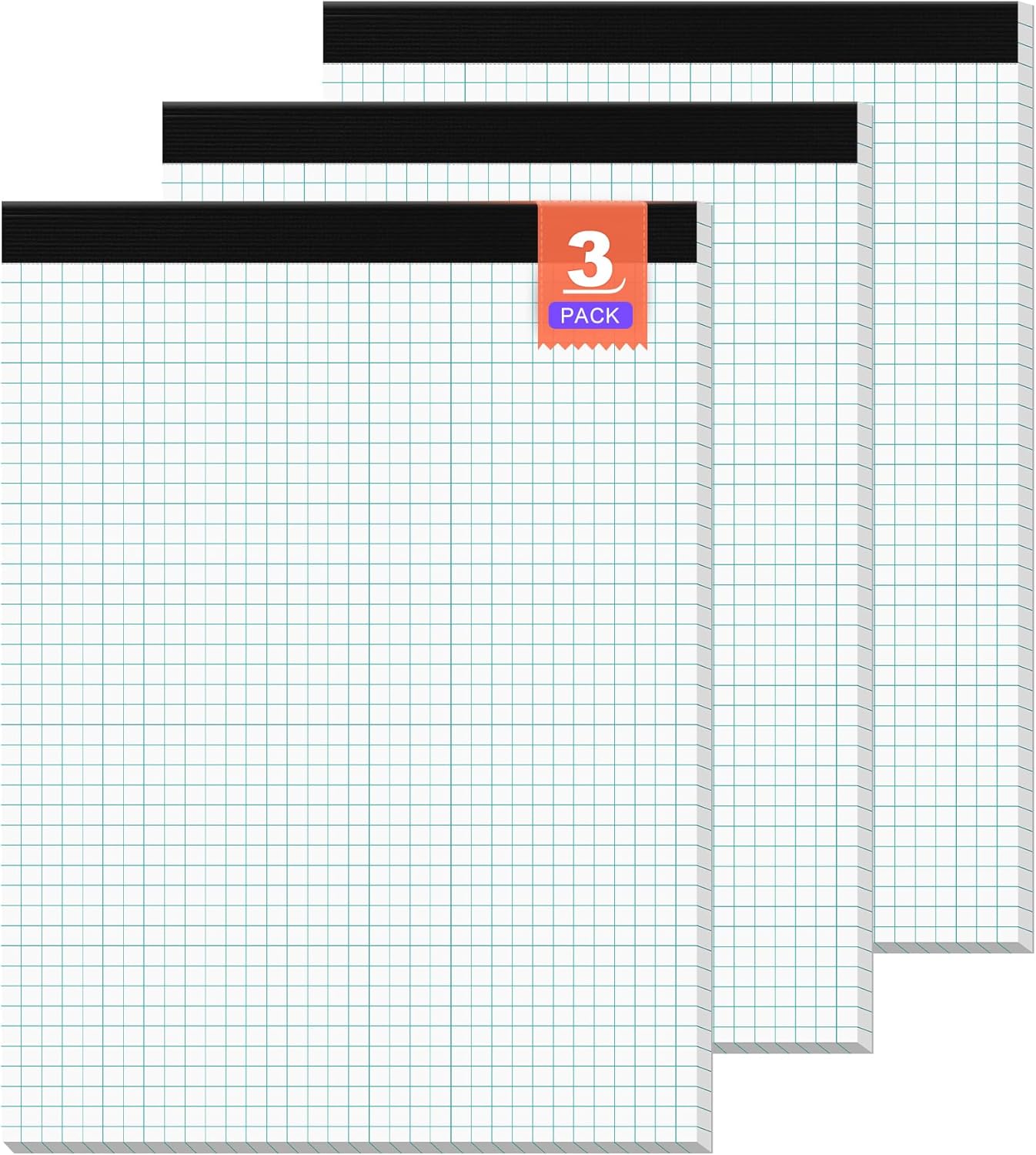 Amazon.com : Graph Paper Legal Pad 8.5 x 11 Grid Paper Letter Size ...