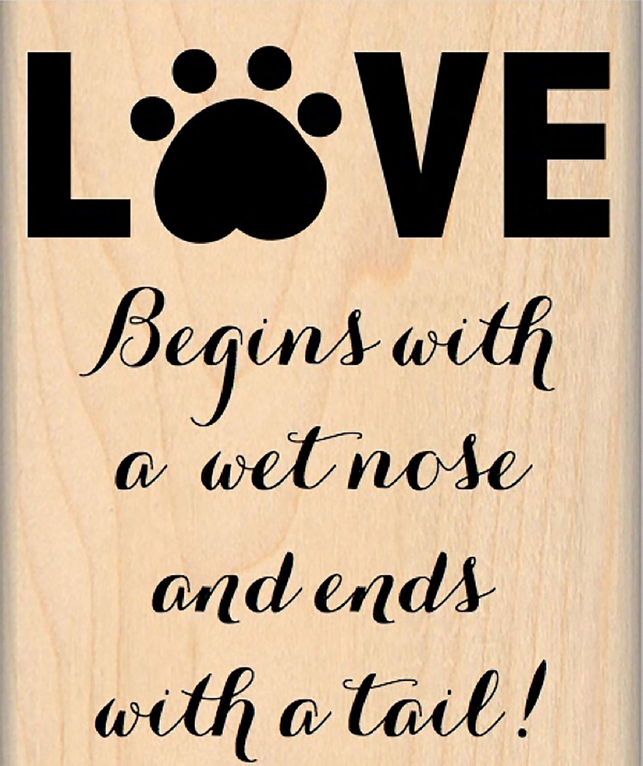 Amazon.com: MSE Pet Love My Sentiments Exactly Mounted Stamp, 2"X2.75 ...