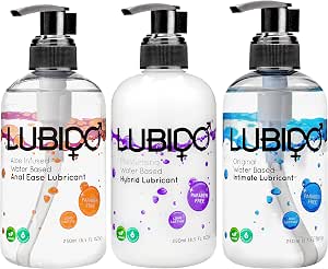 Lubido Intimate Lube - Variety Pack - Anal, Hybrid and Original, 250ml ...