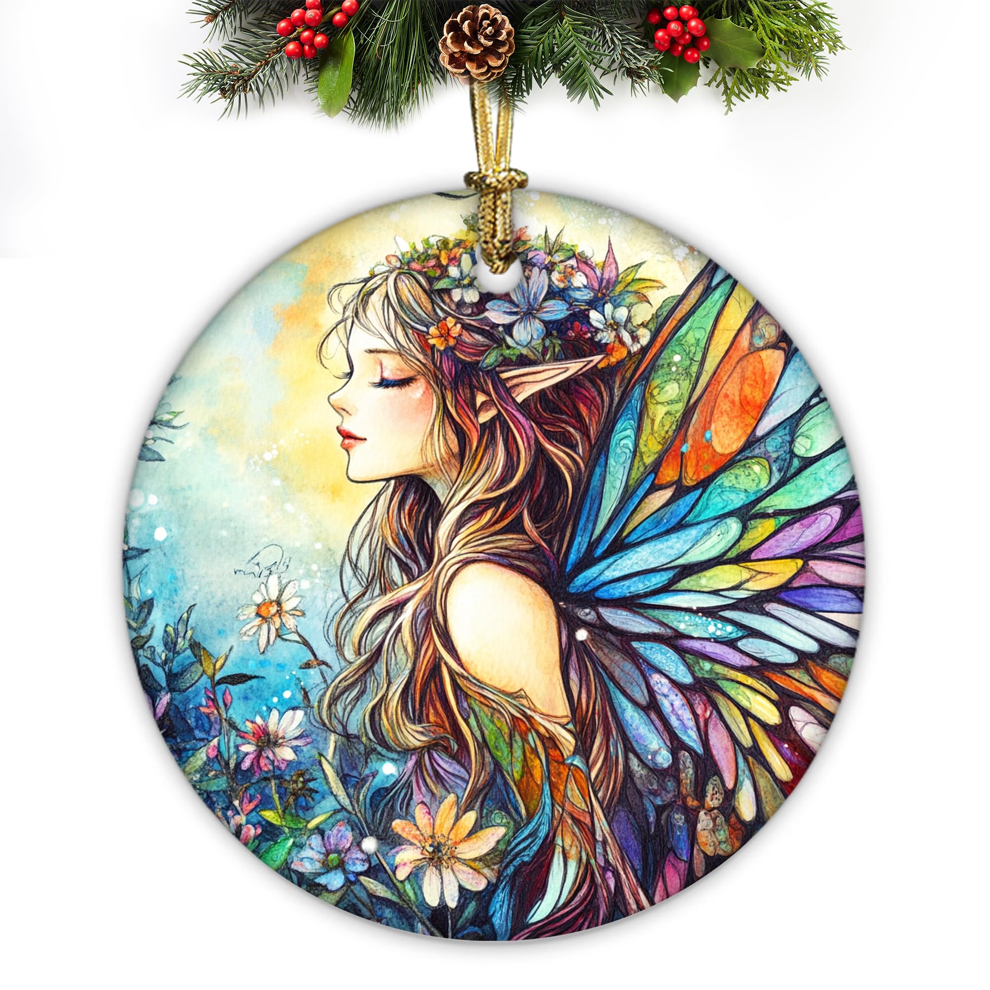 Amazon.com: Fairy Christmas Ornaments,Christmas Tree Decorations ...