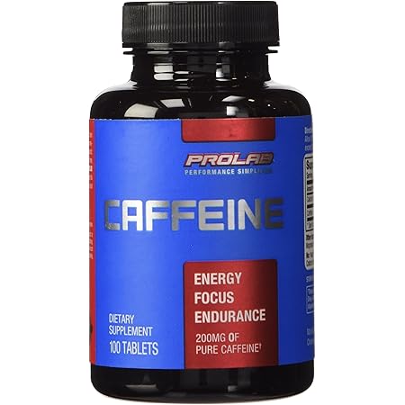 Amazon.com: ProLab Caffeine Maximum Potency 200mg, 100-Tablets (3 Pack ...