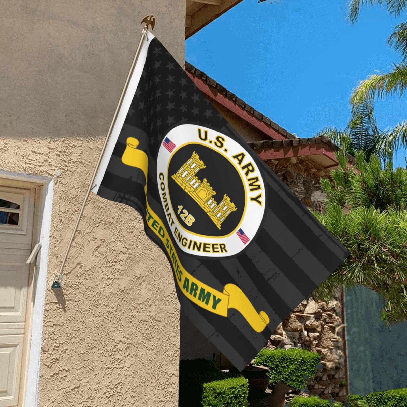 Us Army Combat Engineers Flag Washington Guard Member Makes History At