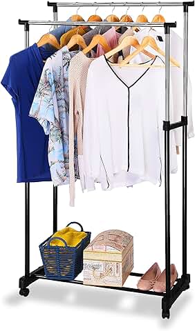 Amazon.co.uk: clothes rails on wheels