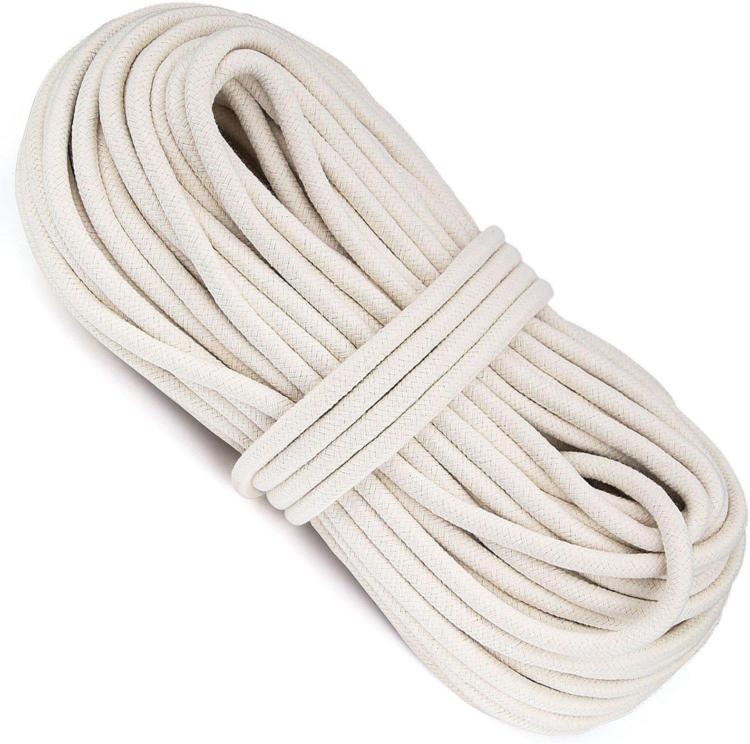 Amazon.com: HOZEON 3/8 Inch x 164 Feet Natural Cotton Rope, White Heavy ...