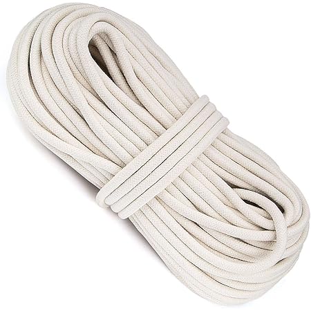 Amazon.com: 100 Ft Heavy Duty Braided Cotton Rope Clothesline #6 1/4" 6 ...
