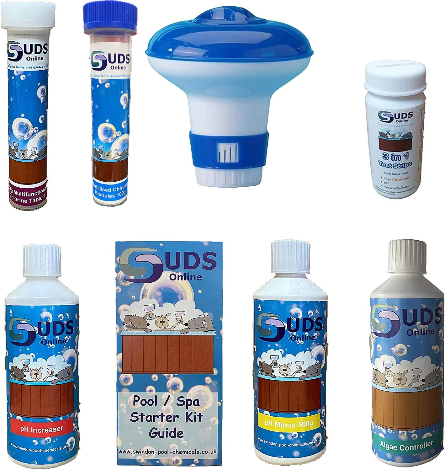 SUDS-ONLINE Small Swimming Pool Starter Kit - Perfect for 8ft /10ft ...