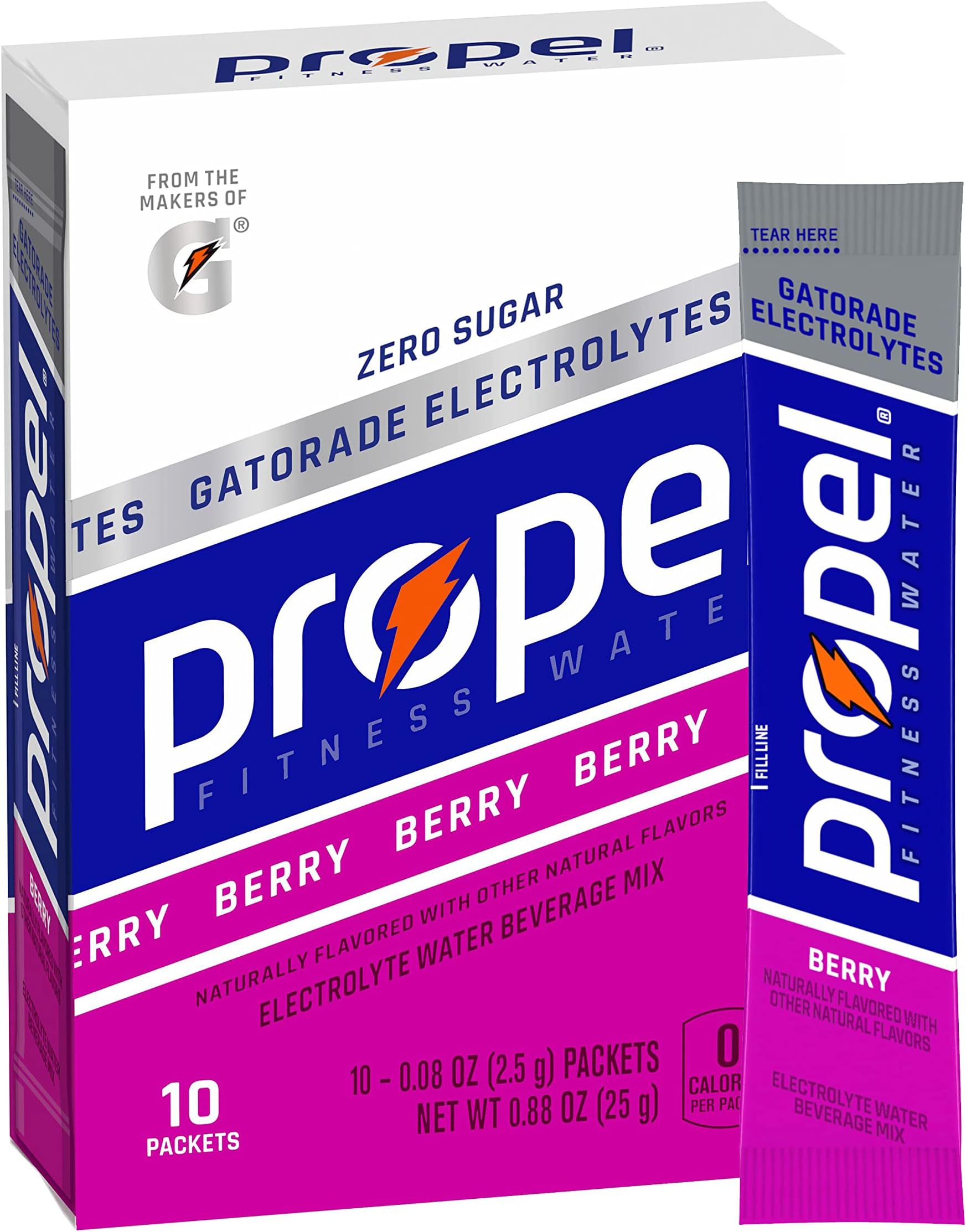 Amazon.com : Propel Powder Packets Berry with Electrolytes, Vitamins ...