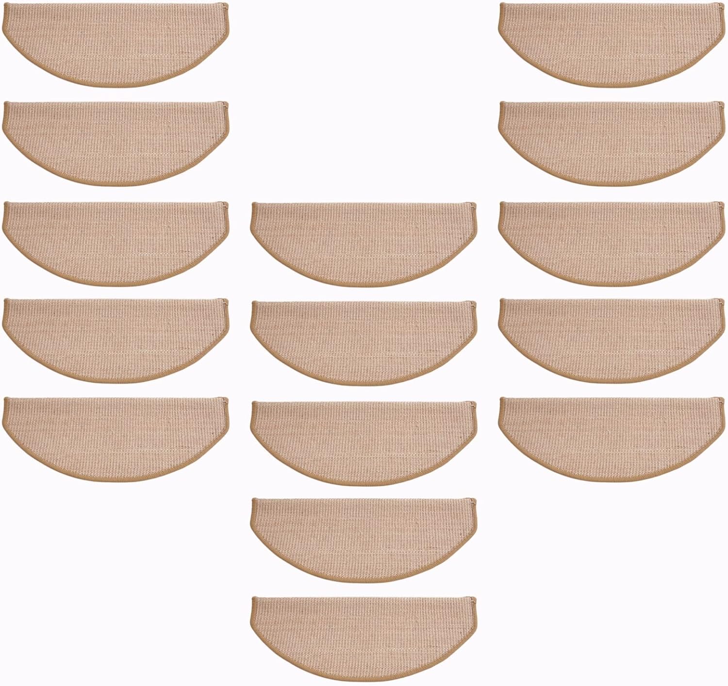 Amazon.com: Non Slip Stair Treads Sisal Natural for Wooden Steps - Anti ...