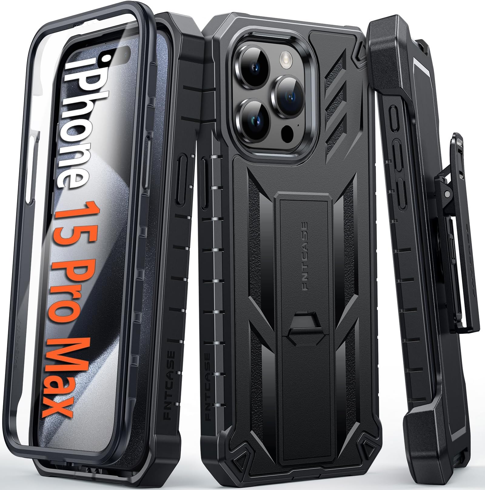Amazon.com: COLDNICE for iPhone 15 Pro Max Case 6.7" with Belt Clip ...