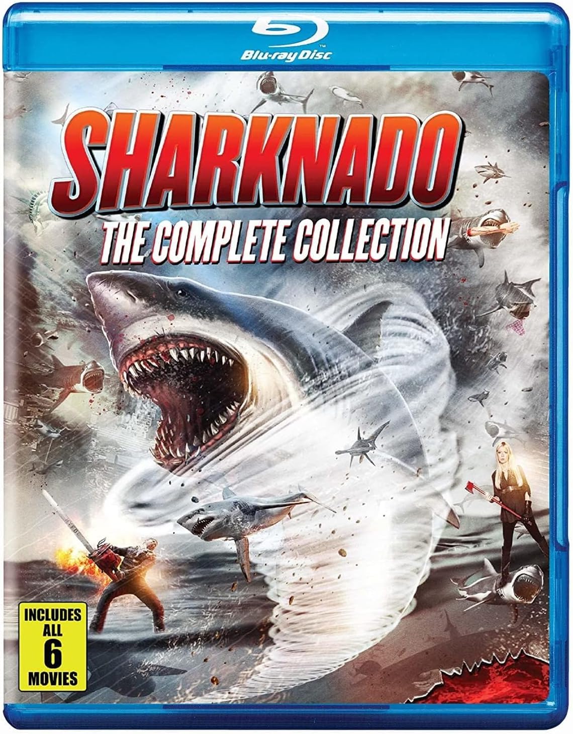 Sharknado 1-6 Complete Collection Blu-Ray Set (includes movies 1 2 3 4 ...