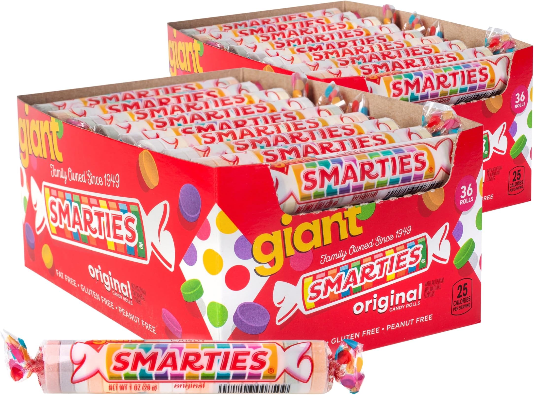 Amazon.com : Smarties Lollies, Mega, 4 Pounds 1 Ounce, 60 Count ...