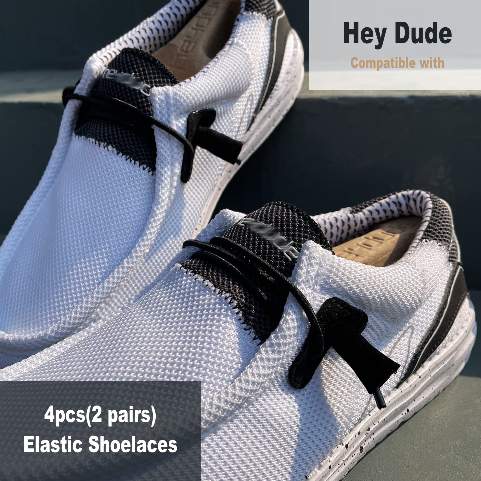 Snapklik.com : JZXFYSJYW Replacement Elastic Shoeslaces For Hey Dude No ...