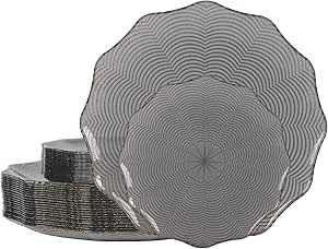 Amazon.com: LCCFHTI 60PCS Halloween Spider Web Plates, Black with Gold ...