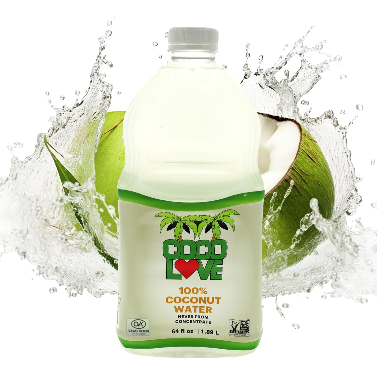 Amazon.com : Coco Love 100% Coconut Water | 64 Fl Oz - 1.89L (6 Pack ...