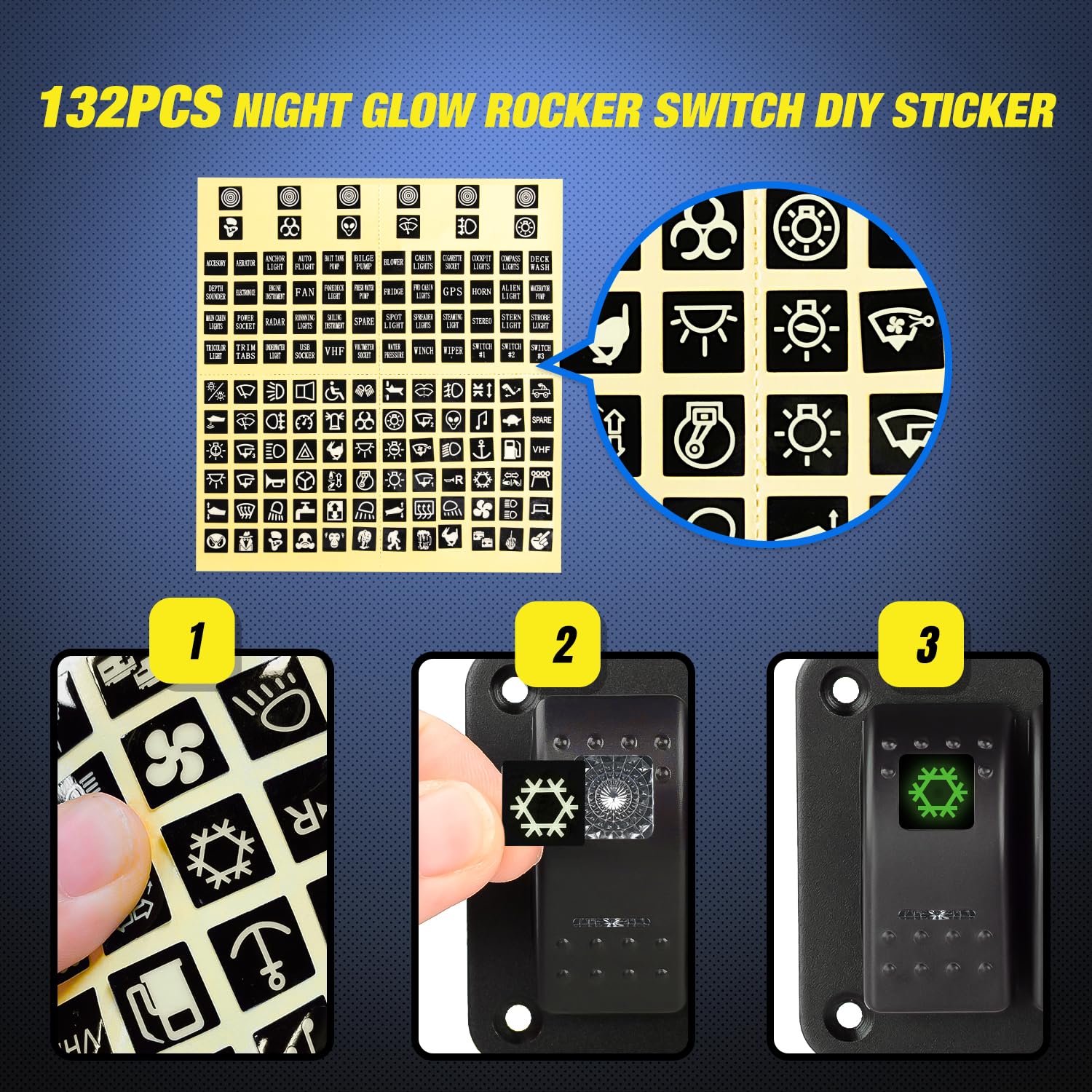 Snapklik.com : 3 Gang Aluminum Rocker Switch Panel 5 Pin ON Off Pre ...