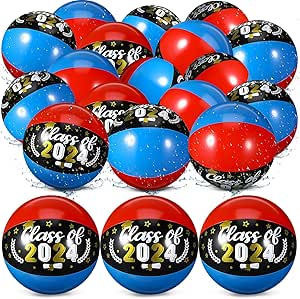 Amazon.com: Hungdao 20 Pcs Graduation Beach Balls Class of 2024 ...