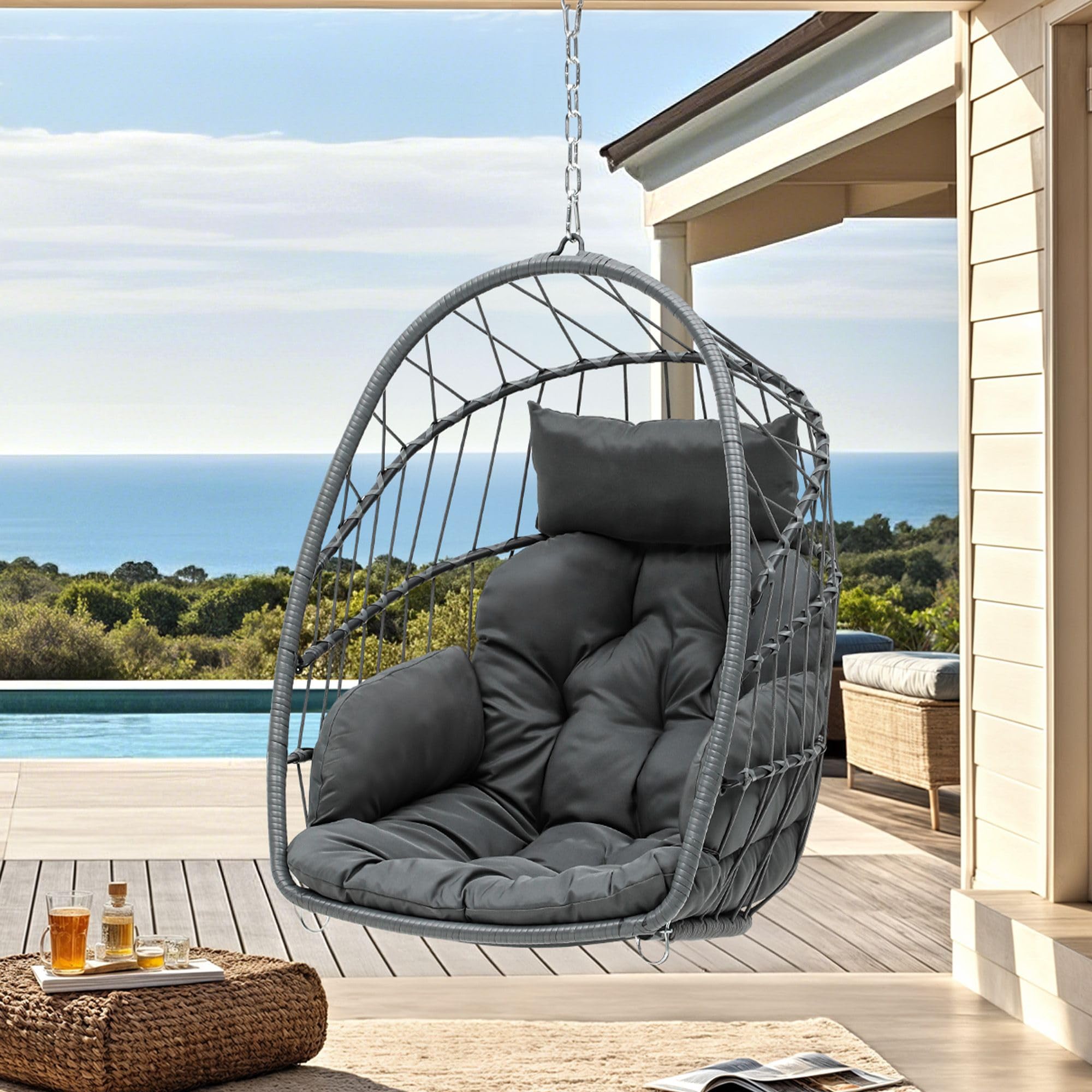 Snapklik.com : DWVO Egg Chair Without Stand, Basket Chair Hanging ...