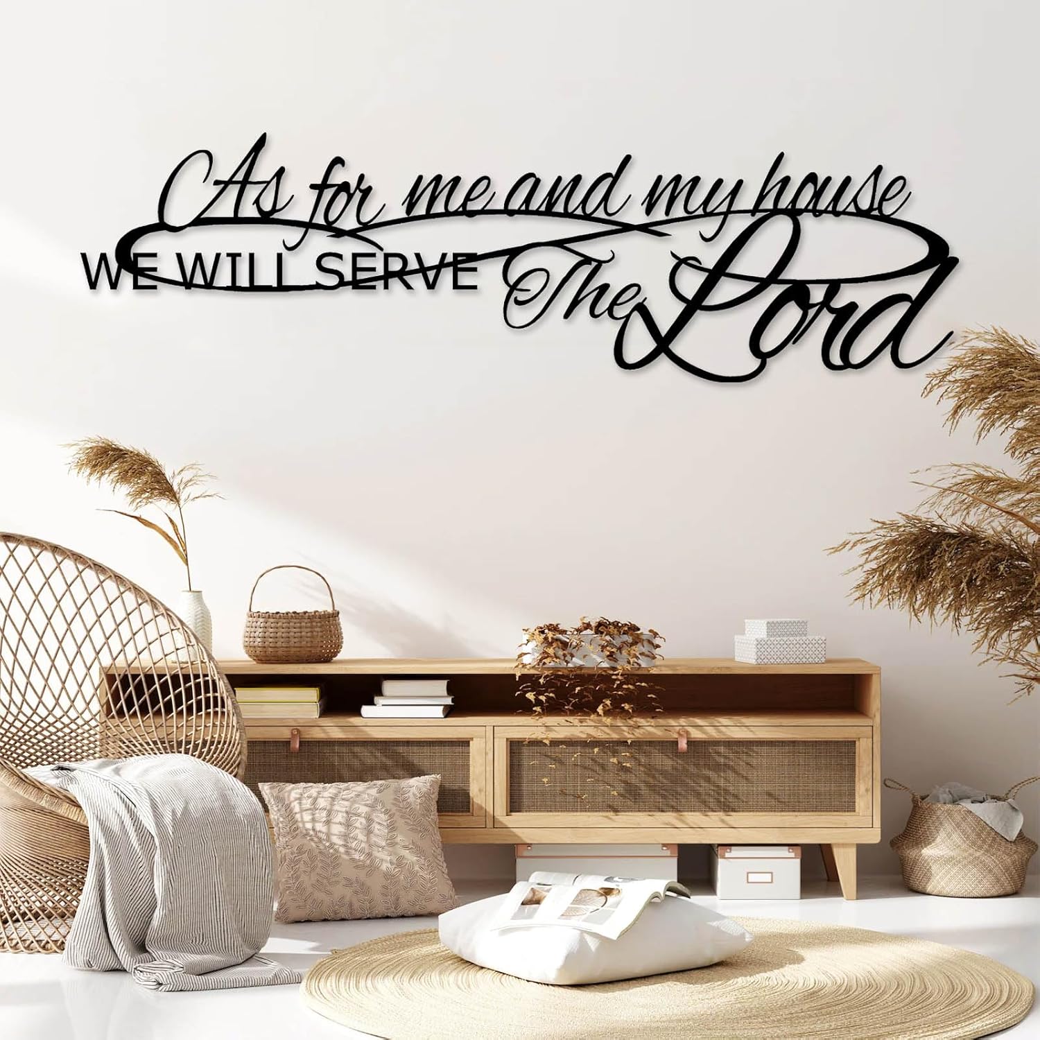 Amazon.com: Bible Metal Verses Wall Decor, Joshua 24:15 Metal Wall Art ...