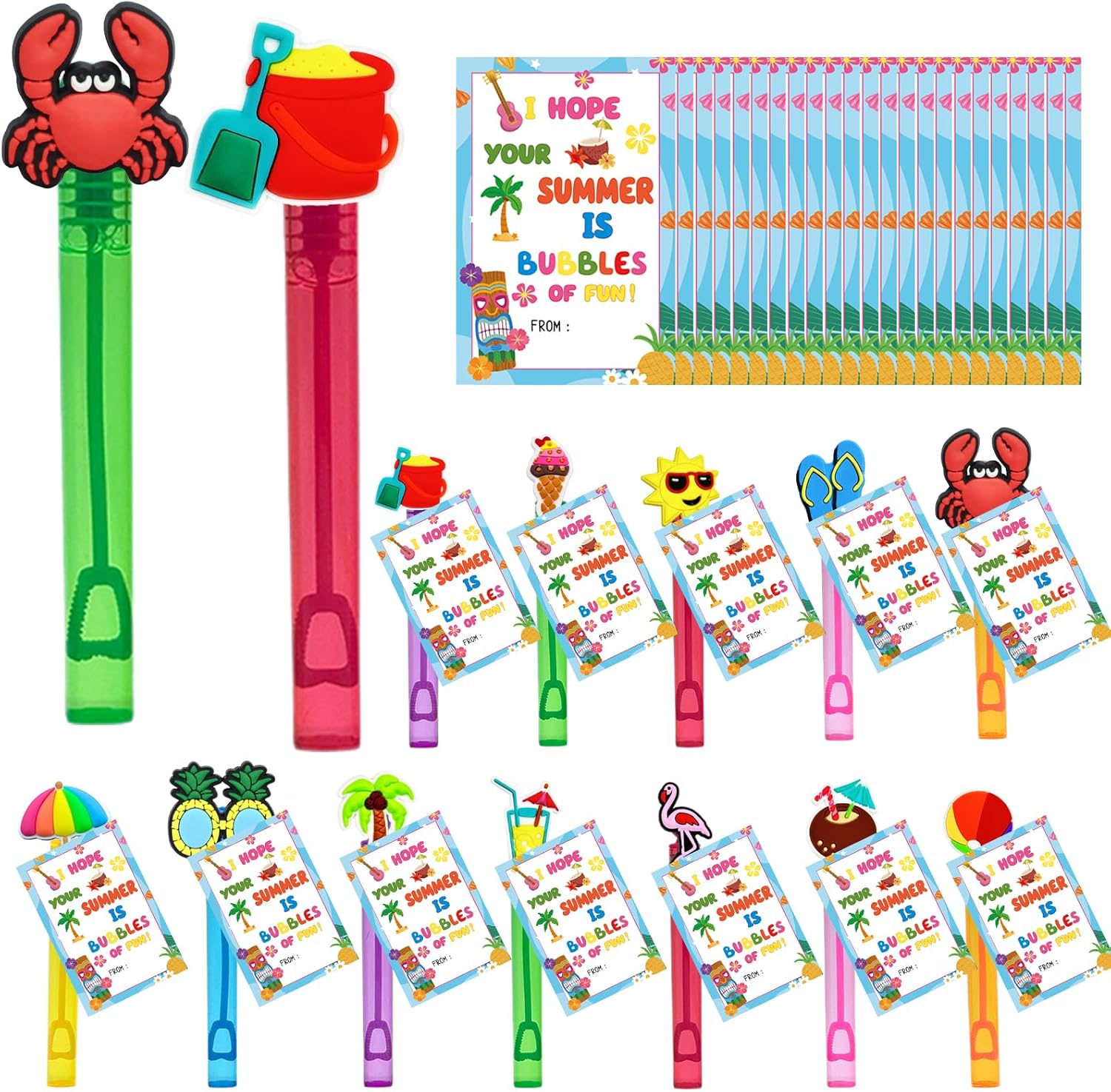 Amazon.com: HABDJILTY 24 Pcs End of Year Gifts Mini Bubble Wands Bulk ...
