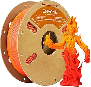 ERYONE Matte Gradient Multicolor 3D Printer PLA Filament
