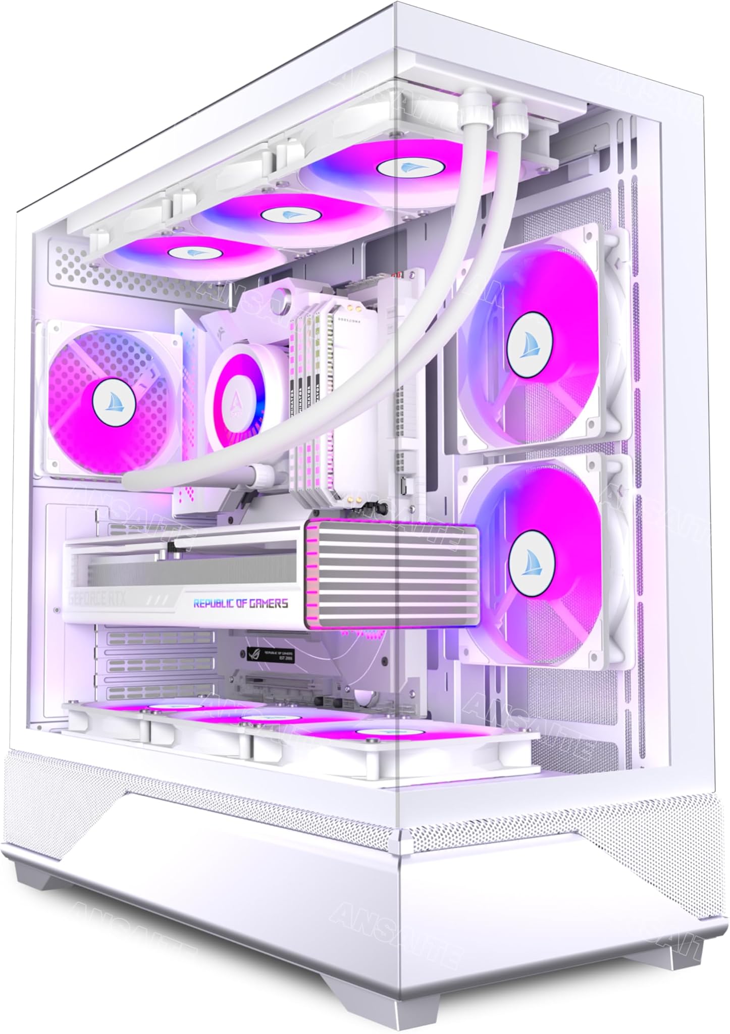 Pc Case 6 Pwm Argb Fans Pre Installed Mid Tower | Desertcart INDIA