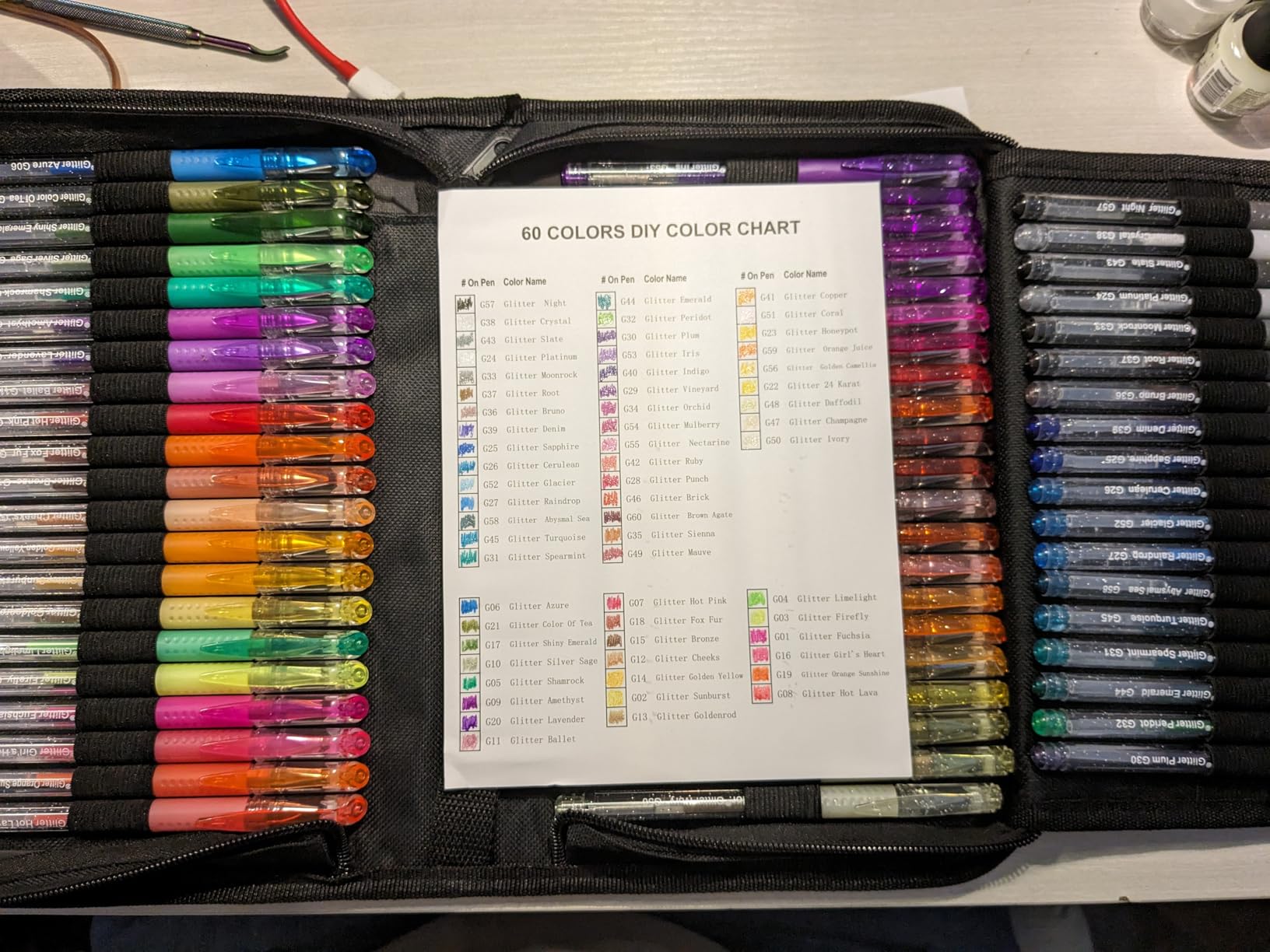 $4/mo - Finance Soucolor Glitter Gel Pens for Adult Coloring Books, 120 ...