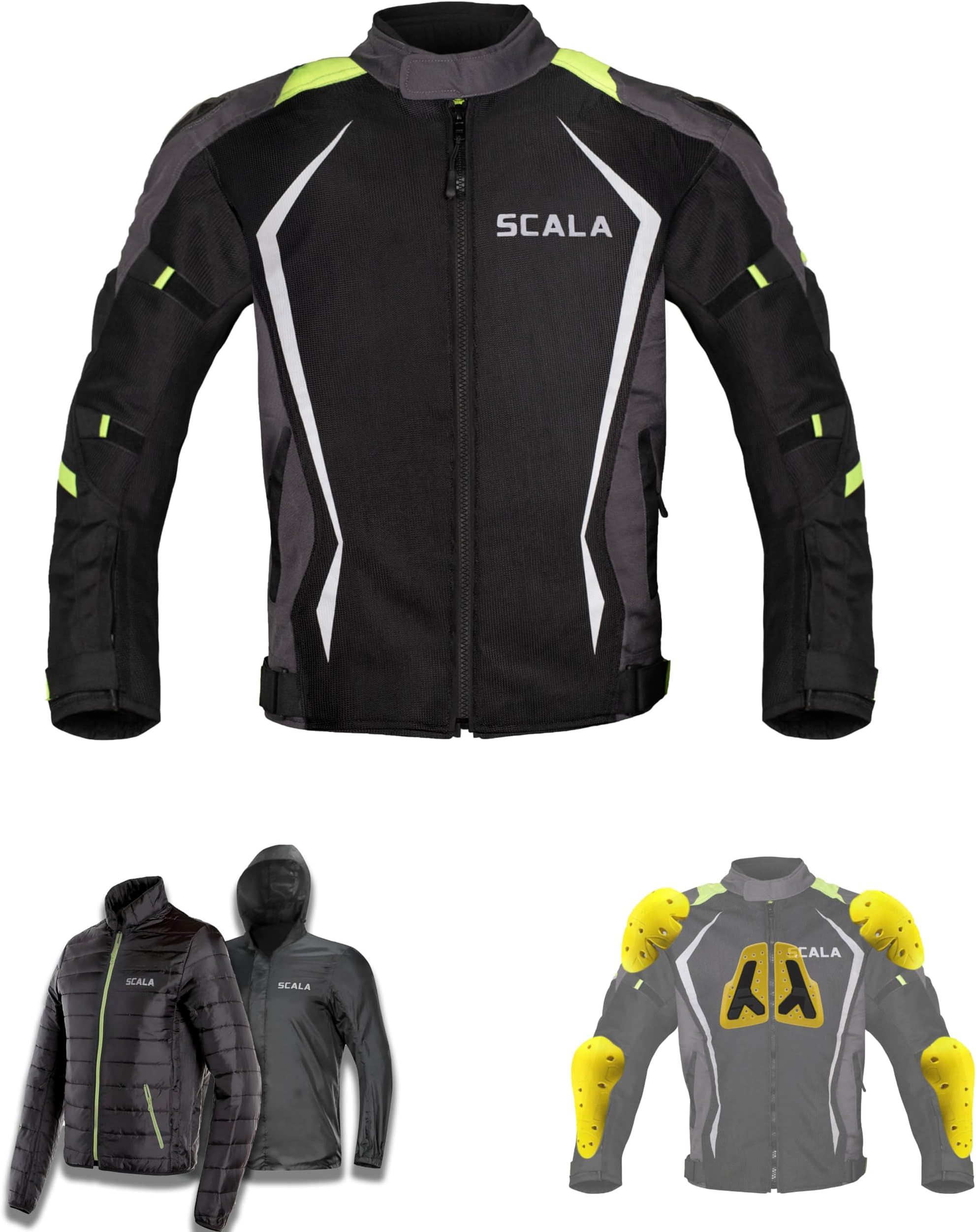 SCALA GEARS Unisex Adult Brave 100% Polyester Moto Rider Mid-Thigh ...