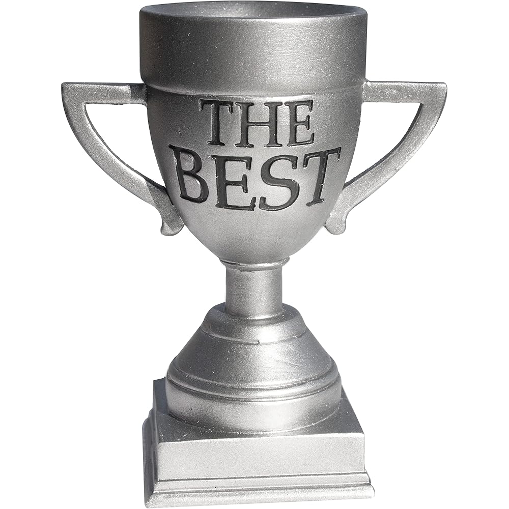 $2/mo - Finance “The Best” Silver Trophy Cup - Small Resin Award Trophy ...