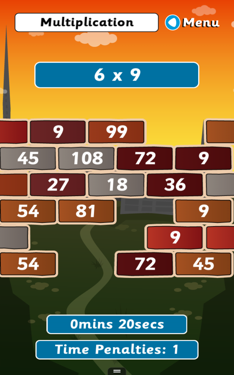 Wipeout Wall (x & ÷) - App on the Amazon Appstore