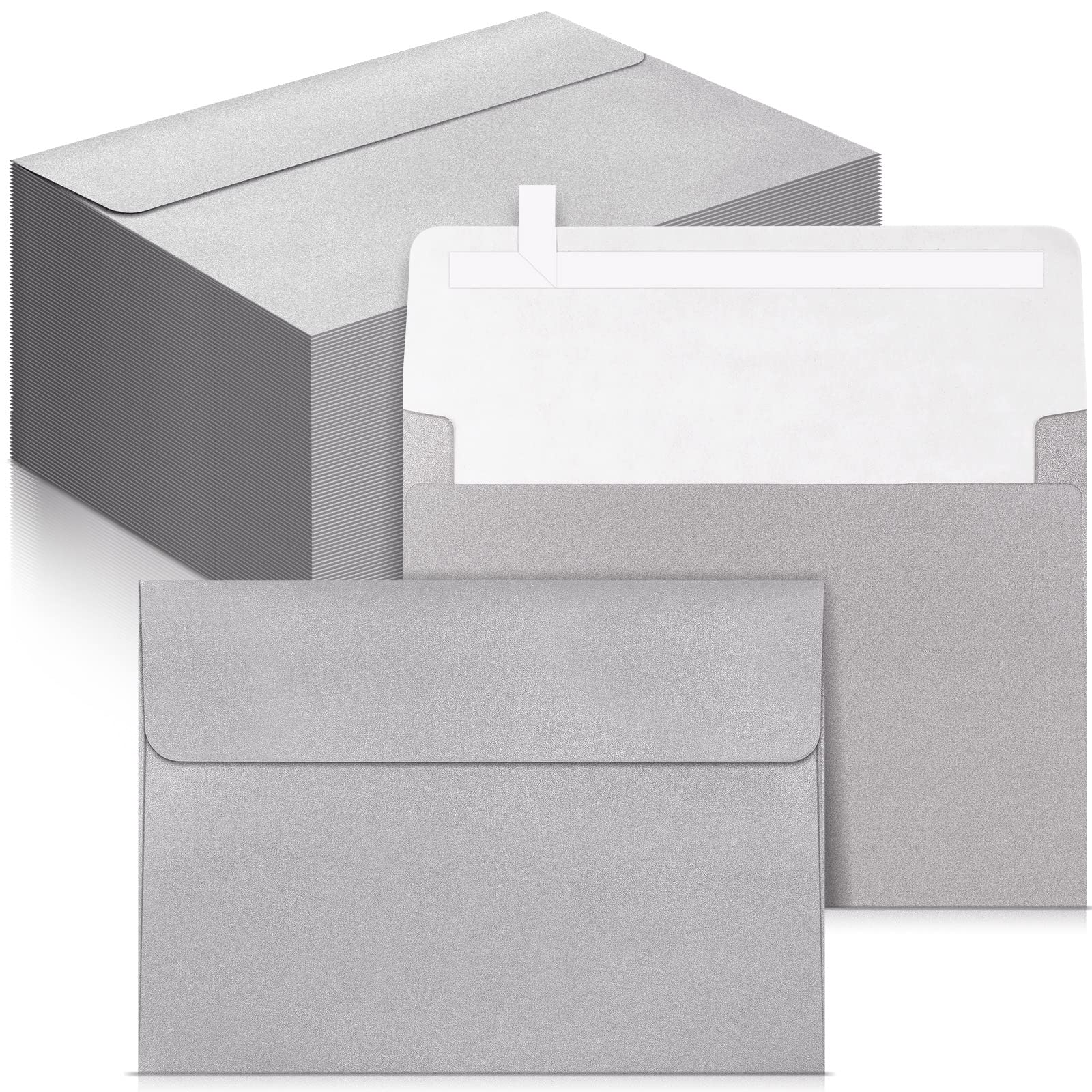 Snapklik.com : TaoBary 100 Pcs 5x7 Metallic Invitation Envelopes For 5 ...