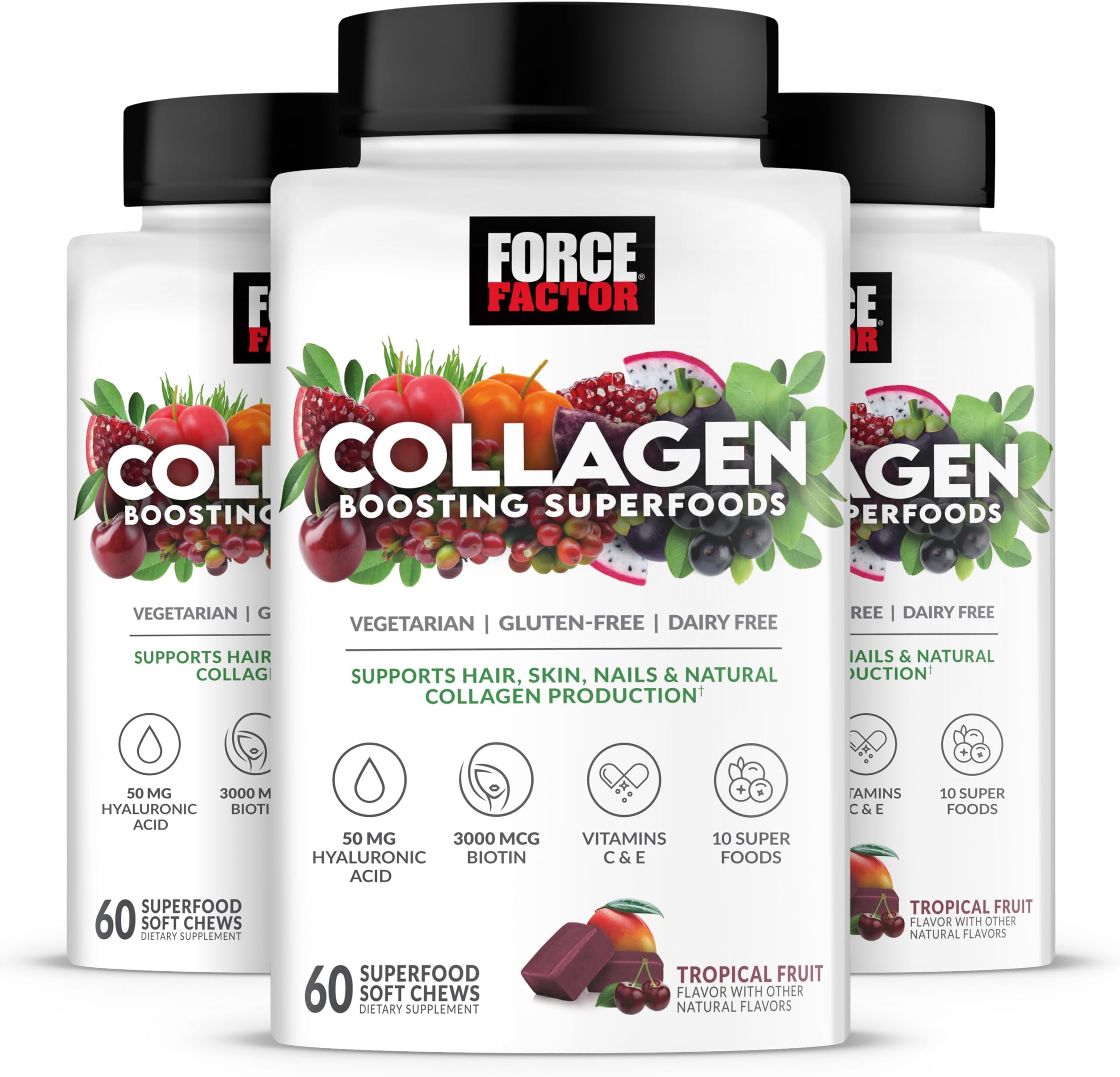 Amazon.com: FORCE FACTOR Collagen Boosting Superfoods, Vegan Collagen ...