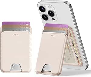 Amazon.com: ESR Upgraded for Aura MagSafe Wallet, 5 Card-Holder, Magnetic Wallet with Adjustable ...