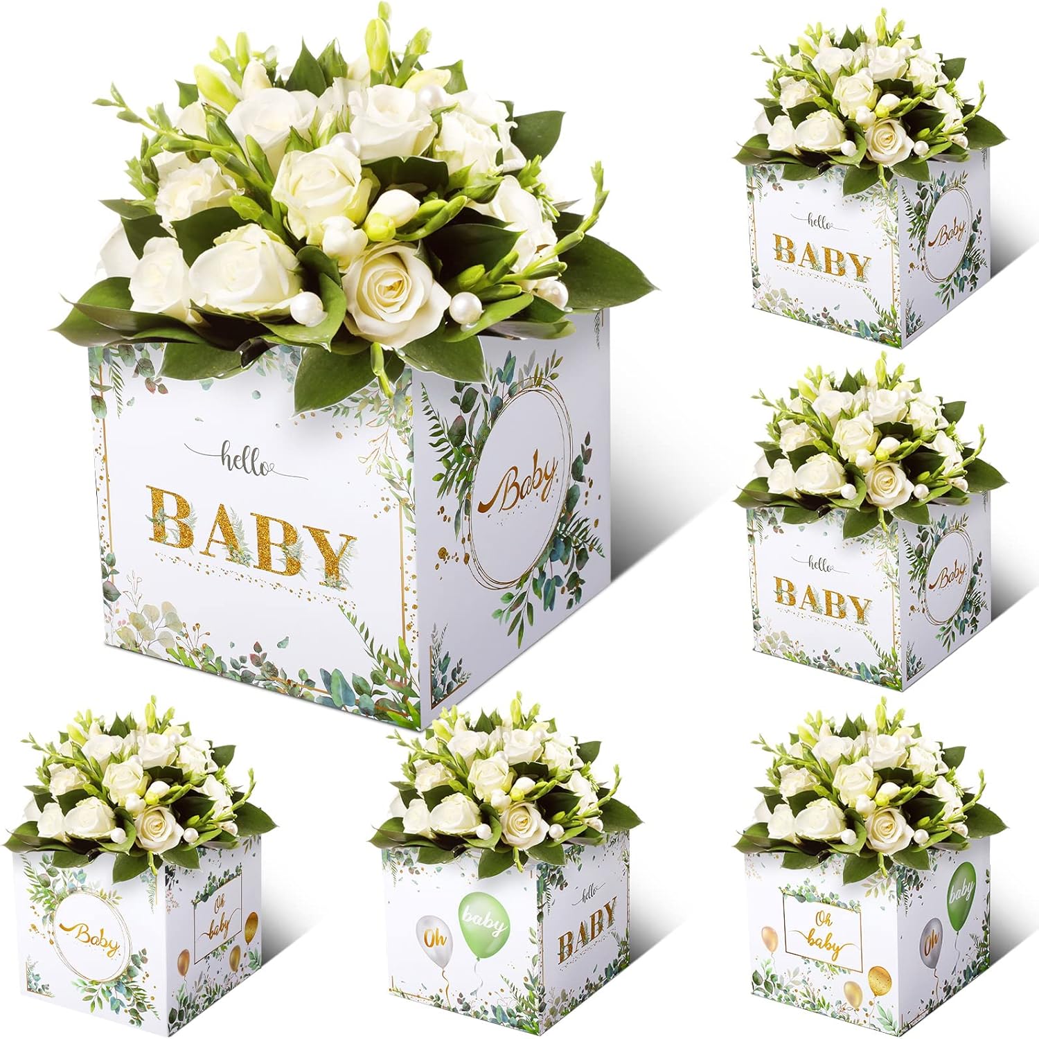 Funrous Baby Shower Centerpieces Floral Baby Shower Decorations ...