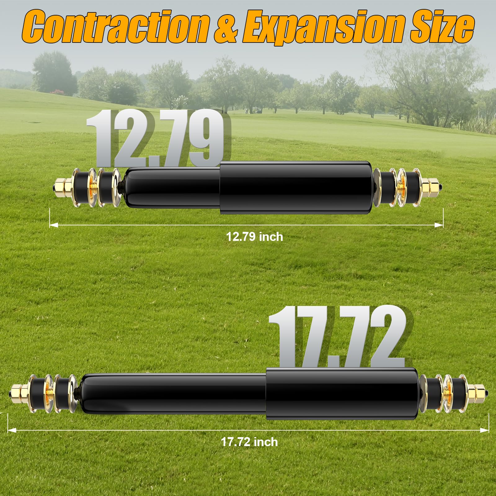 Snapklik.com : EZGO Front And Rear Shock Absorbers, Golf Cart Shocks ...