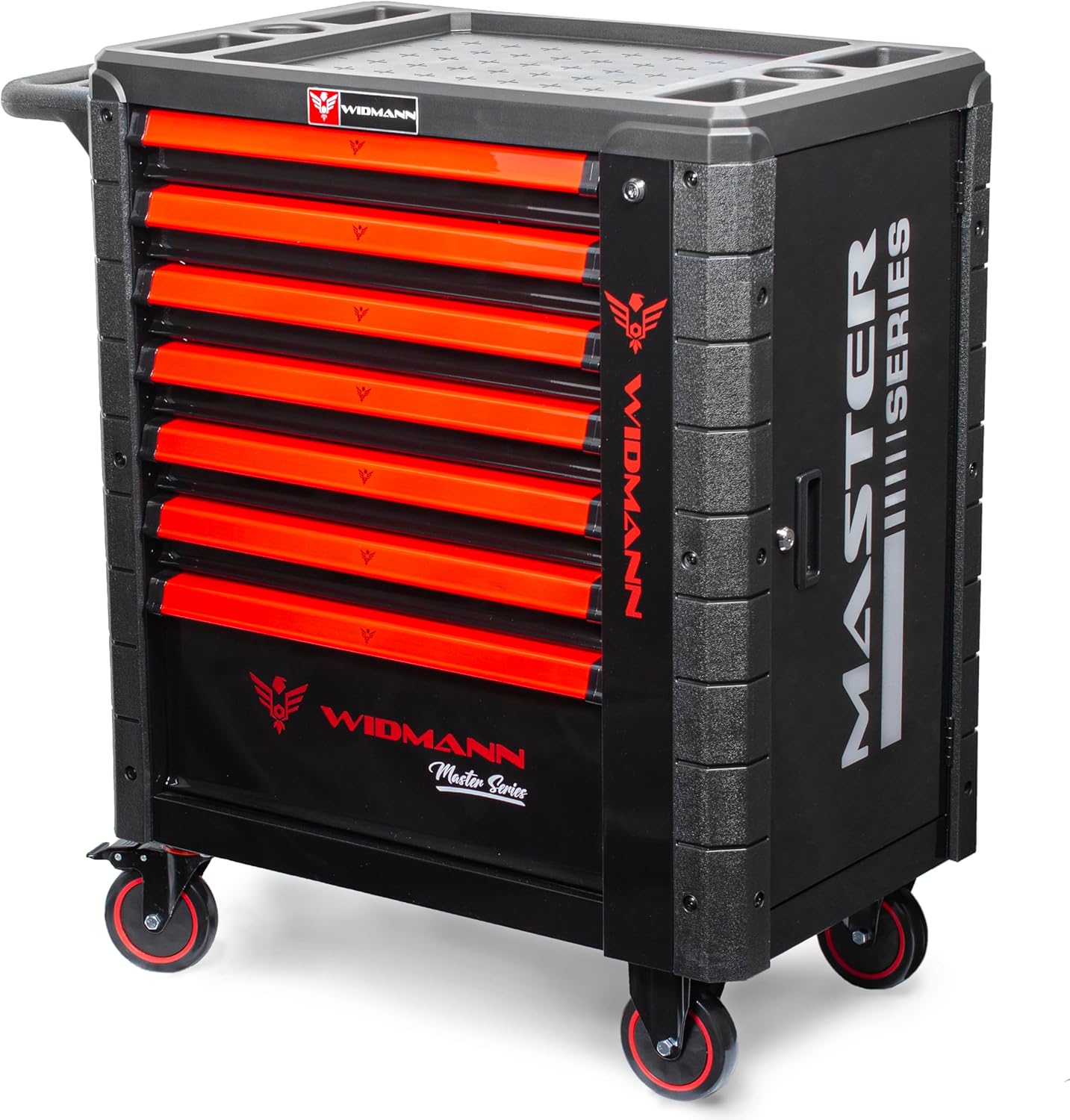 WIDMANN Tool Trolley Cabinet with Tools Steel Workshop Storage Chest ...