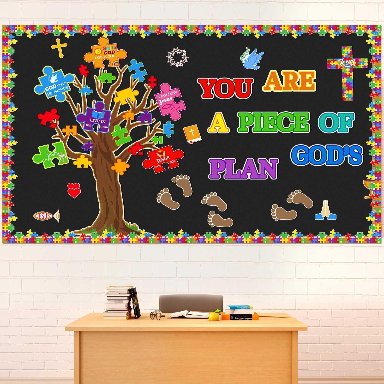 Snapklik.com : Pasimy 70 Pcs Christian Classroom Bulletin Board ...