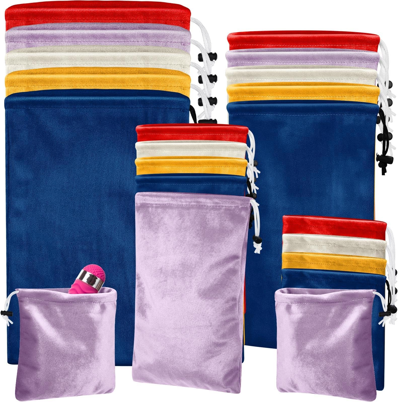 Amazon.com: Junkin 18 Pcs Toy Storage Adult Foldable Ditty Bag Multi ...