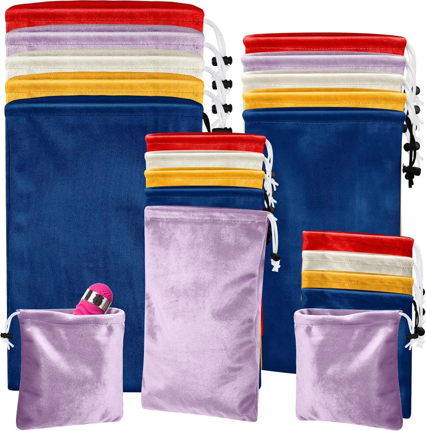 Amazon.com: Amylove 20 Pcs Adult Game Toy Storage Bags Drawstring Gift ...