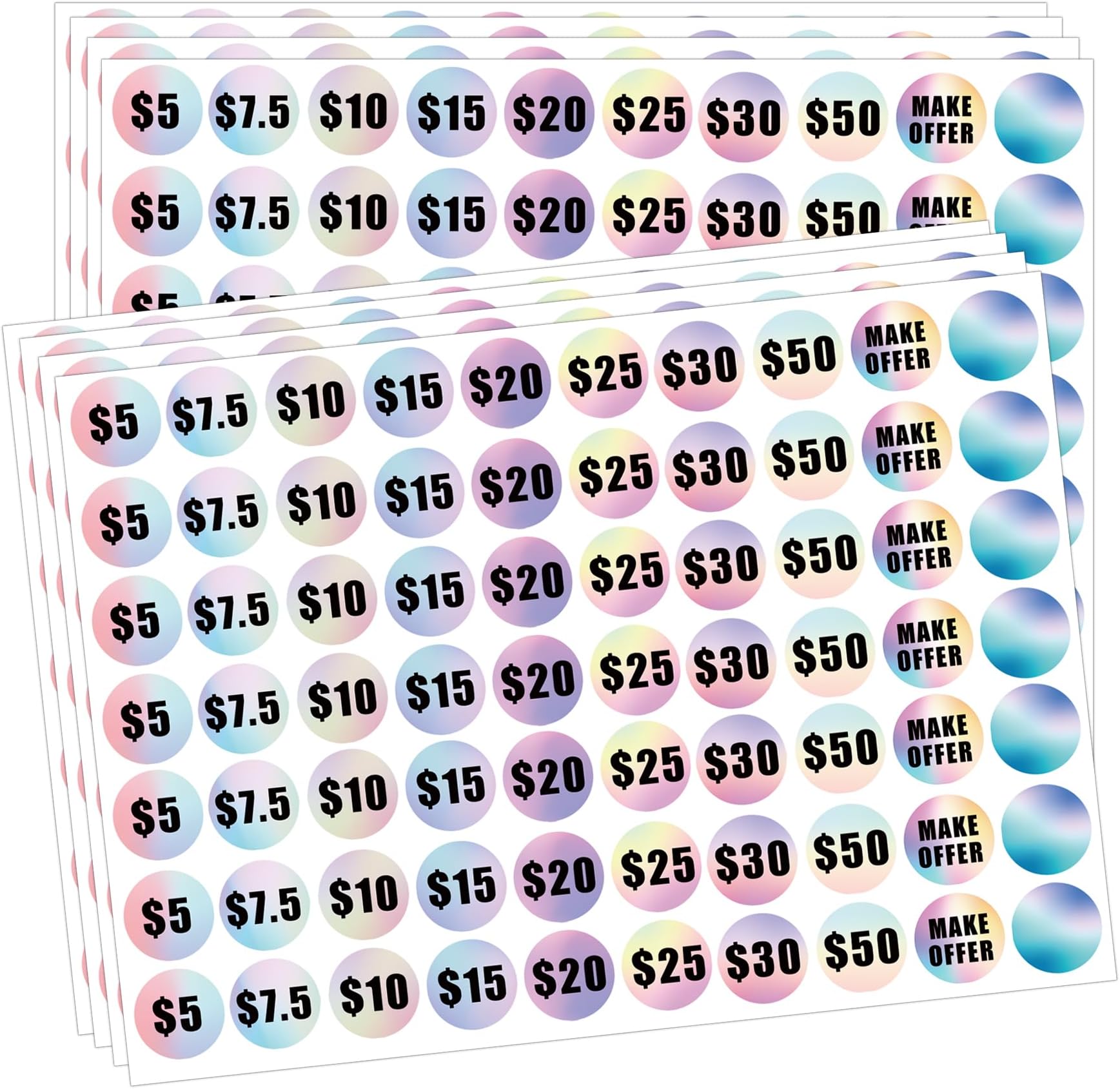 Amazon.com : 1 inch Yard Garage Sale Price Stickers Pre-Priced Pricing ...