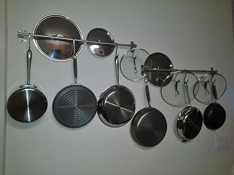 Amazon.com: Fasthomegoods Stainless Steel Gourmet Kitchen Wall Rail ...