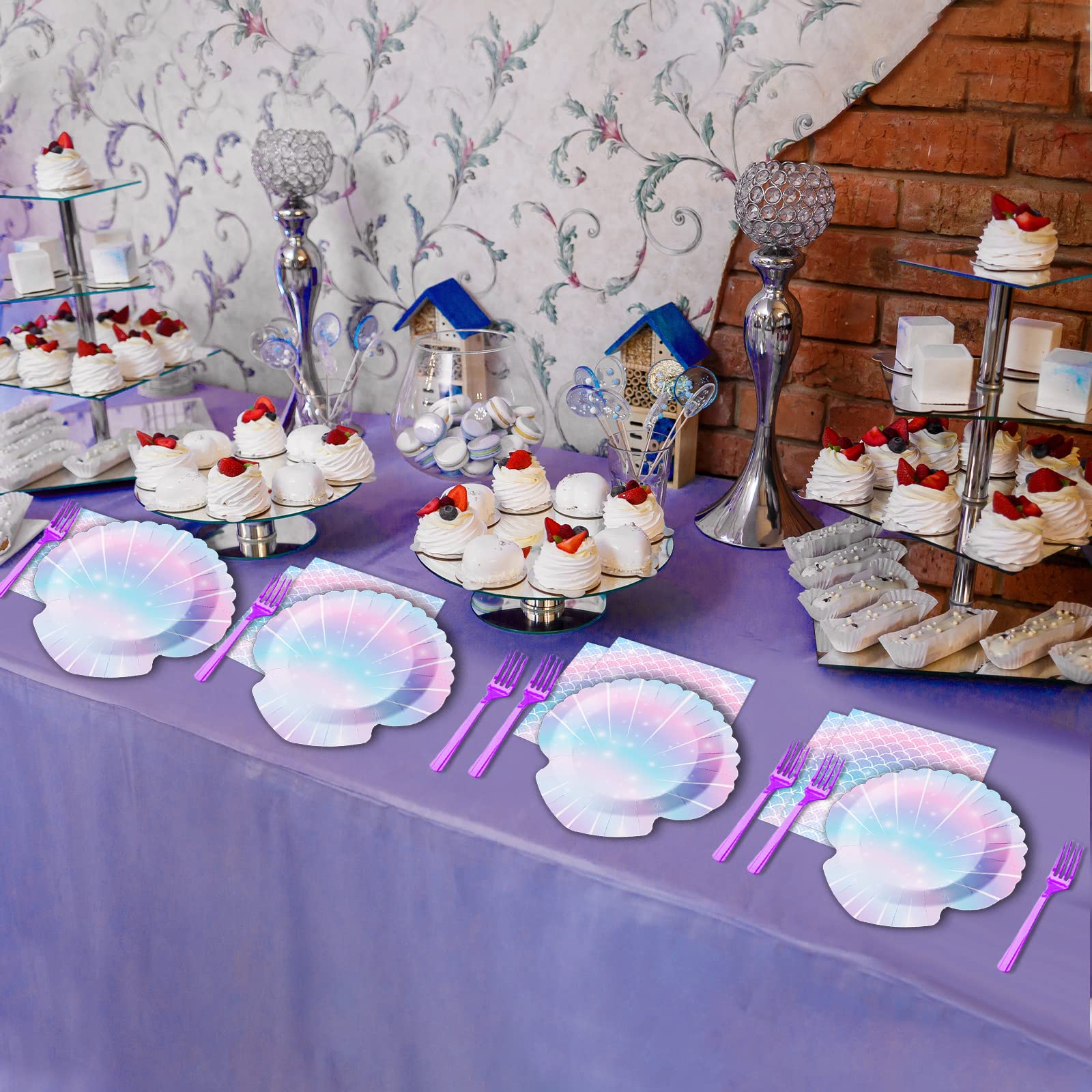 Snapklik.com : 96 Pieces Mermaids Themed Party Decorations Mini Under ...