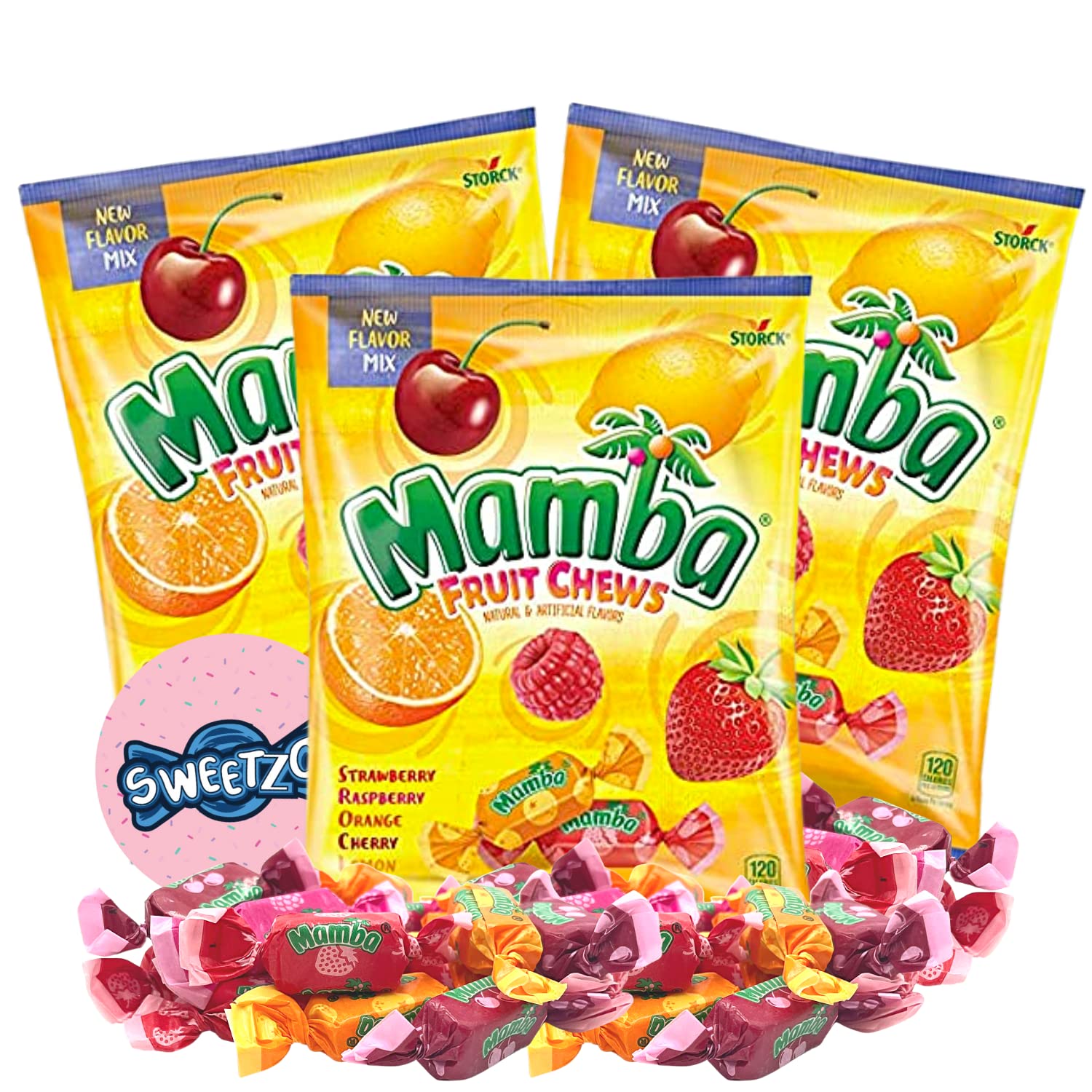 Amazon.com: Mamba Fruit Flavored Chews, Fruity Flavor Variety Pack ...