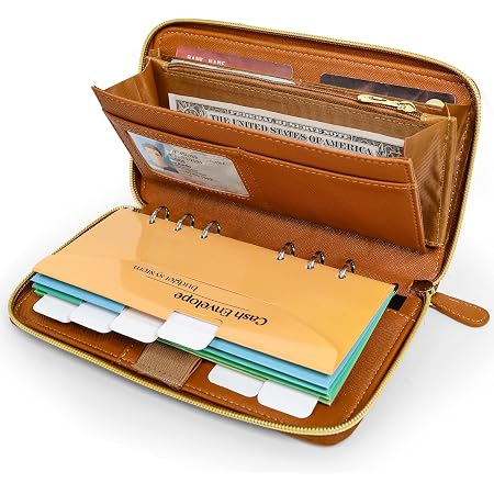 Amazon.com : Magicfly Cash Envelope Wallet, All-in-One Budget System ...
