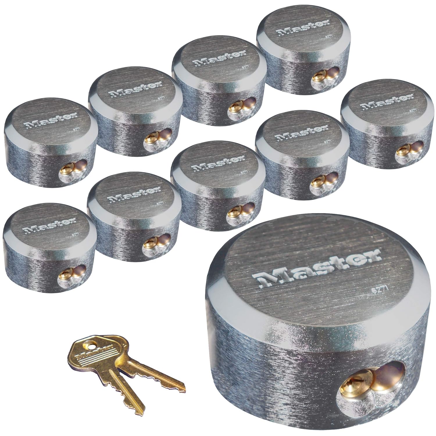 Master Lock 6271KA 10 Pack 2-7/8in. ProSeries Reinforced Hidden Shackle ...