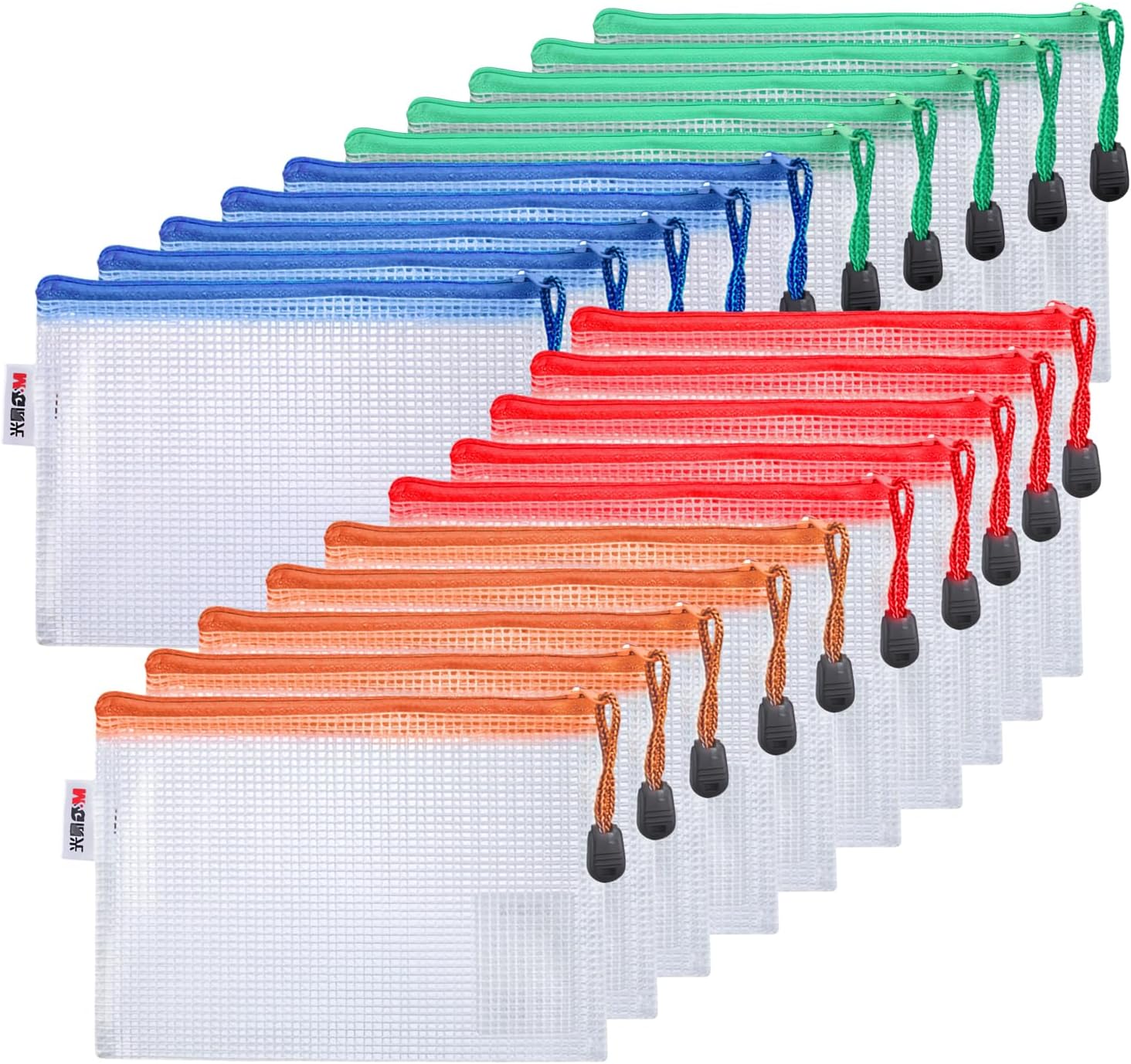 Amazon.com : Tamaki 10 Pack Small Mesh Zipper Pouch Document Waterproof ...