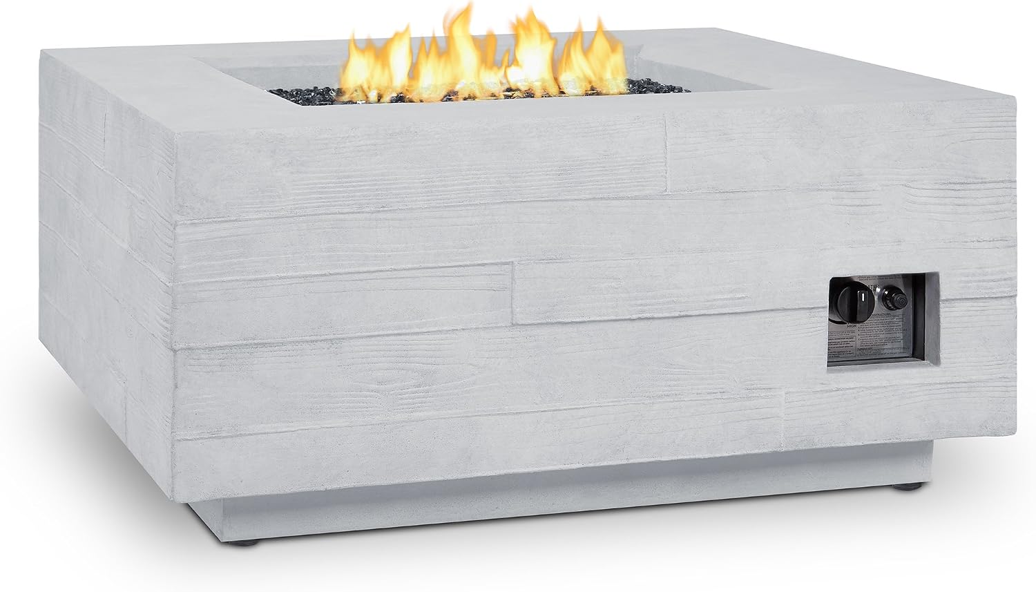 Amazon.com : Real Flame 11801LP Board Form Square Propane Fire Table ...