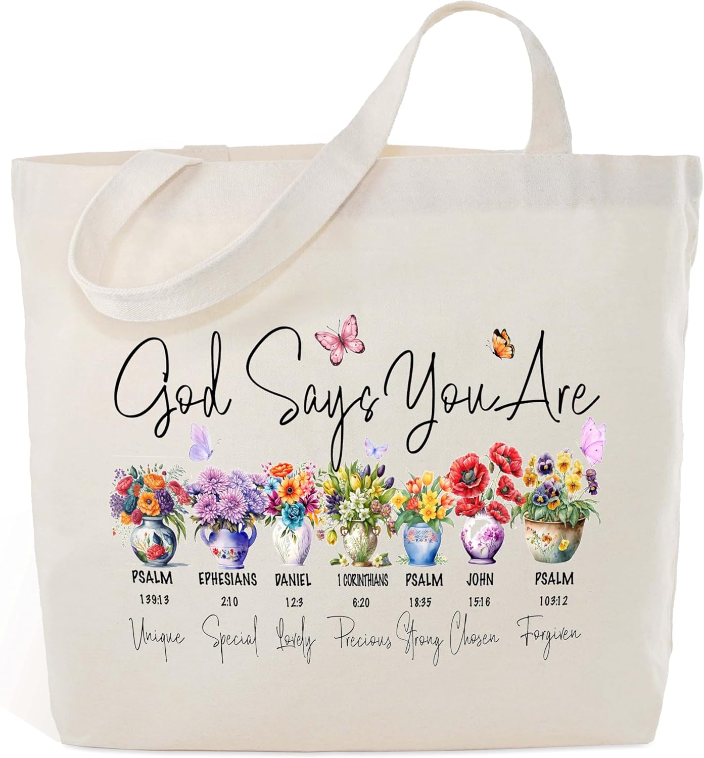 Amazon.com: chanuan Christian Tote Bag, Bible Tote Bags For Women ...