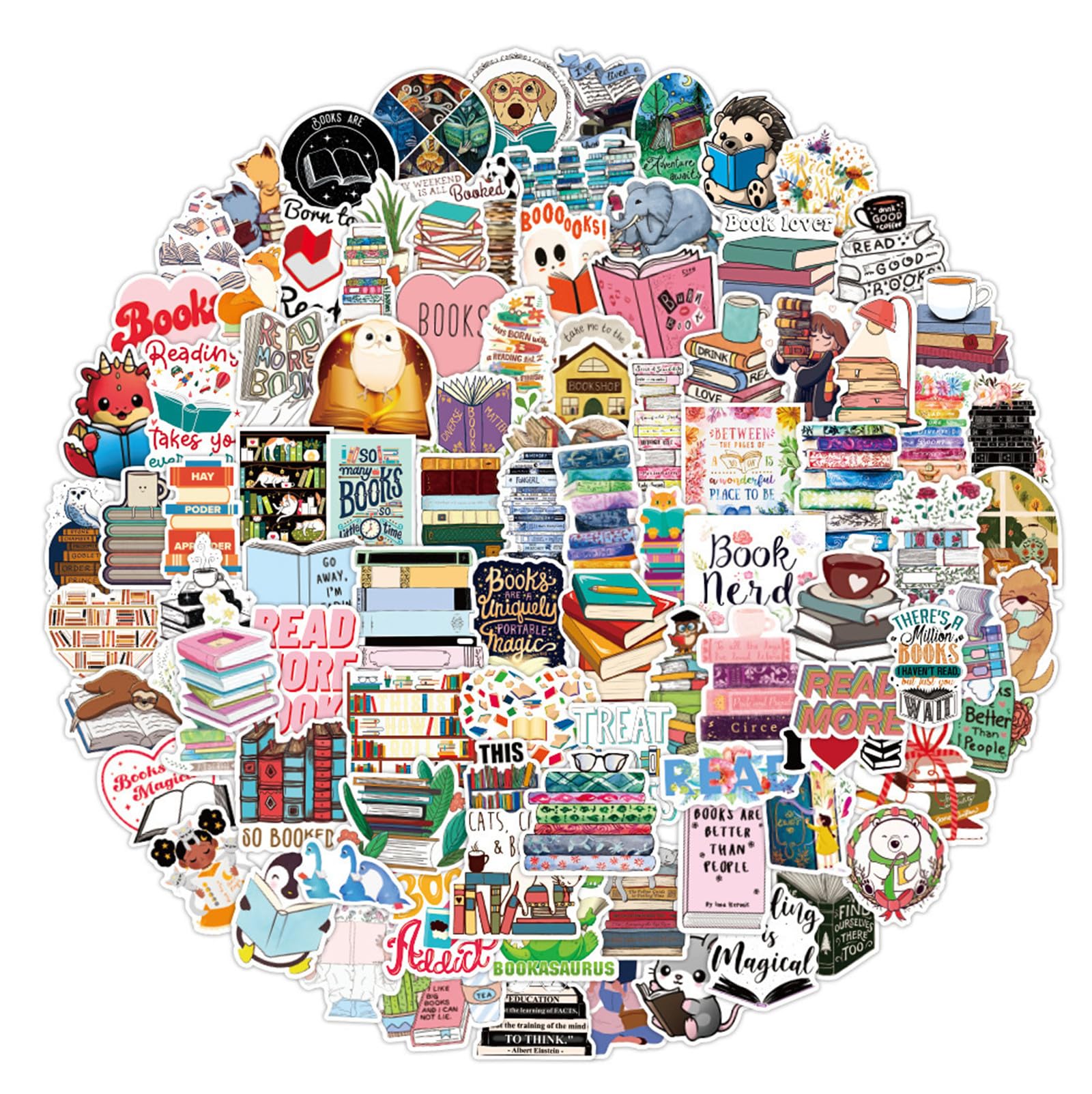 Amazon.com: 100 Pcs Book Stickers,Reading Stickers,Bookish Stickers for ...