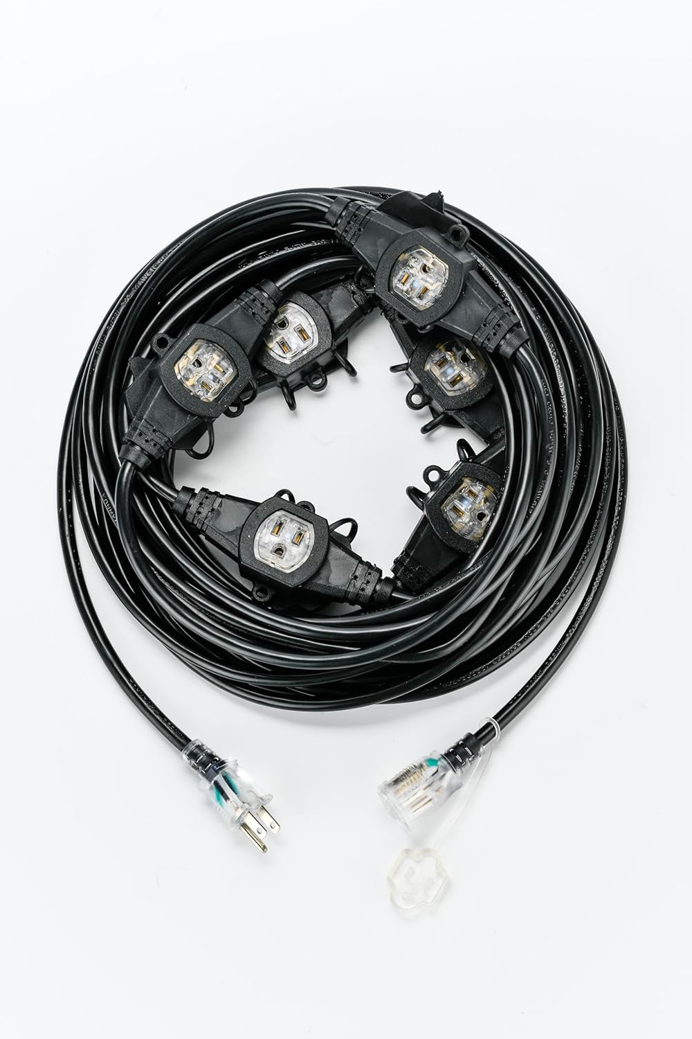 Amazon.com: 50FT 14 Gauge Heavy Duty Multi-Outlet Extension Cord, 7 ...